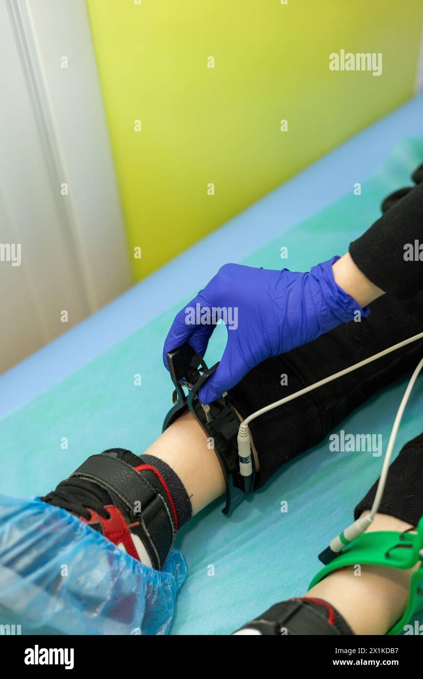 Heart ECG device. Electrocardiography of the heart in the hospital. A ...