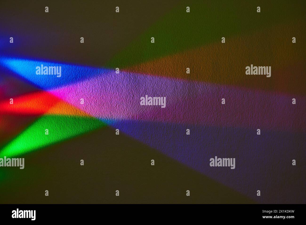 Vibrant Prism Light Effect on Textured Surface Stock Photo - Alamy
