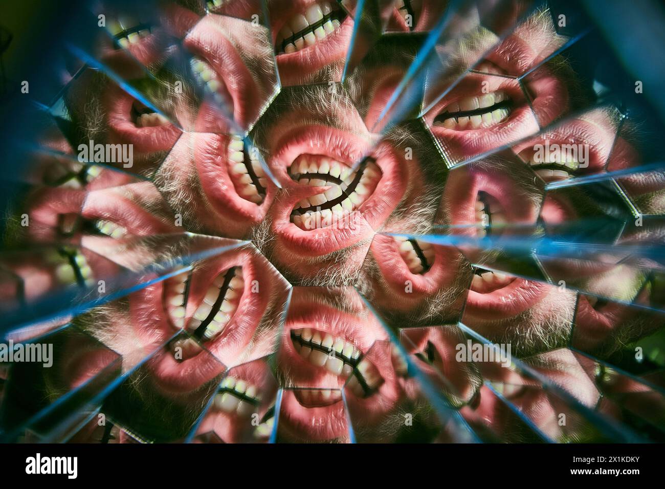 Crazy Teeth Kaleidoscope Pattern - Abstract Artistic Concept Stock ...