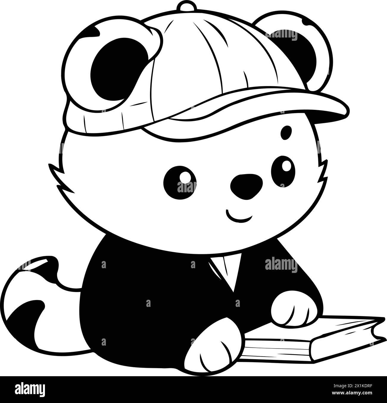 Panda reading book Cut Out Stock Images & Pictures - Alamy