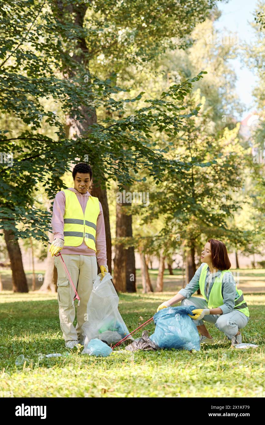 People cleaning community park hi-res stock photography and images - Alamy