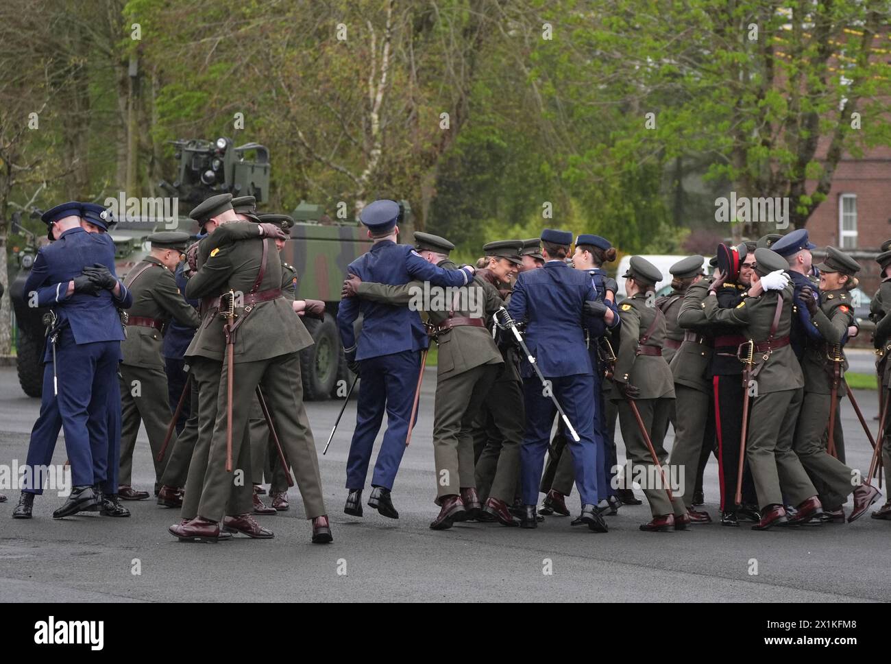 Cadets during the commissioning ceremony of the 99th cadet class at the ...
