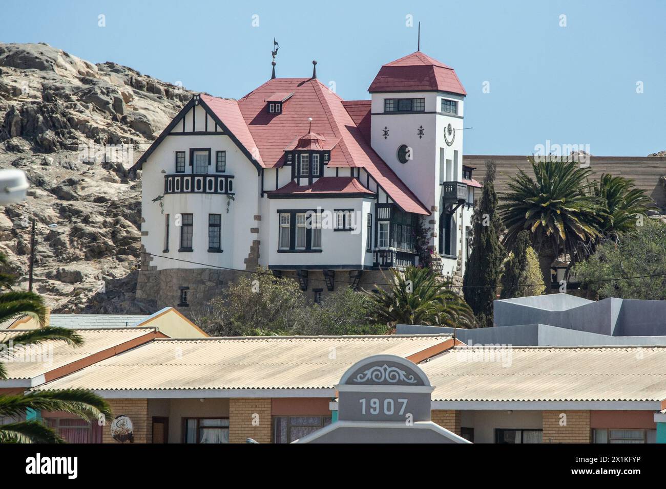 The historic Magistrates, Gorke House set in the rocks on Diamond Hill ...