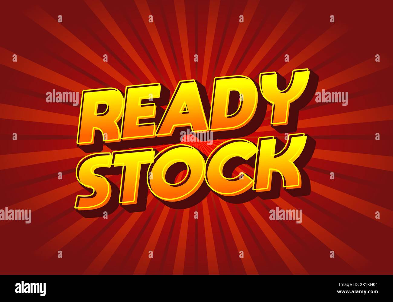Ready stock. Text effect design in 3D look with eye catching colors ...