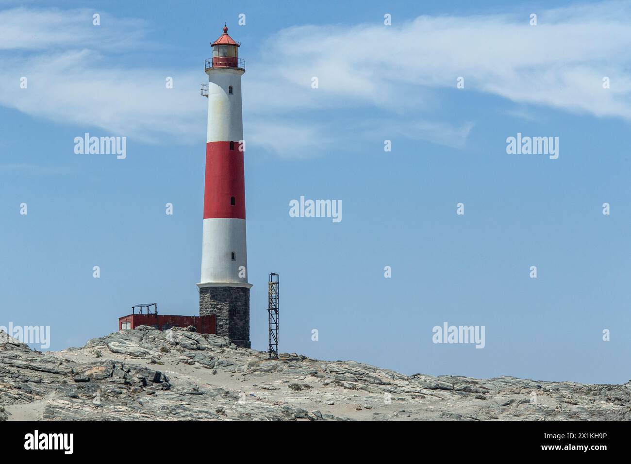 The lighthouse at Diaz Point on the peninsula near Luderitz, Namibia ...