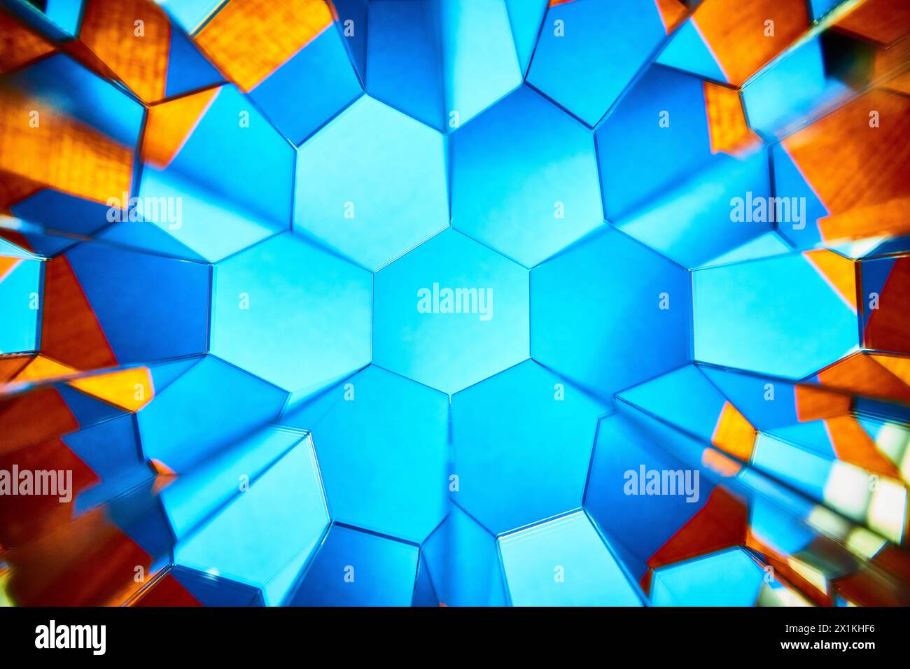 Vivid geometric shapes radiate hi-res stock photography and images - Alamy