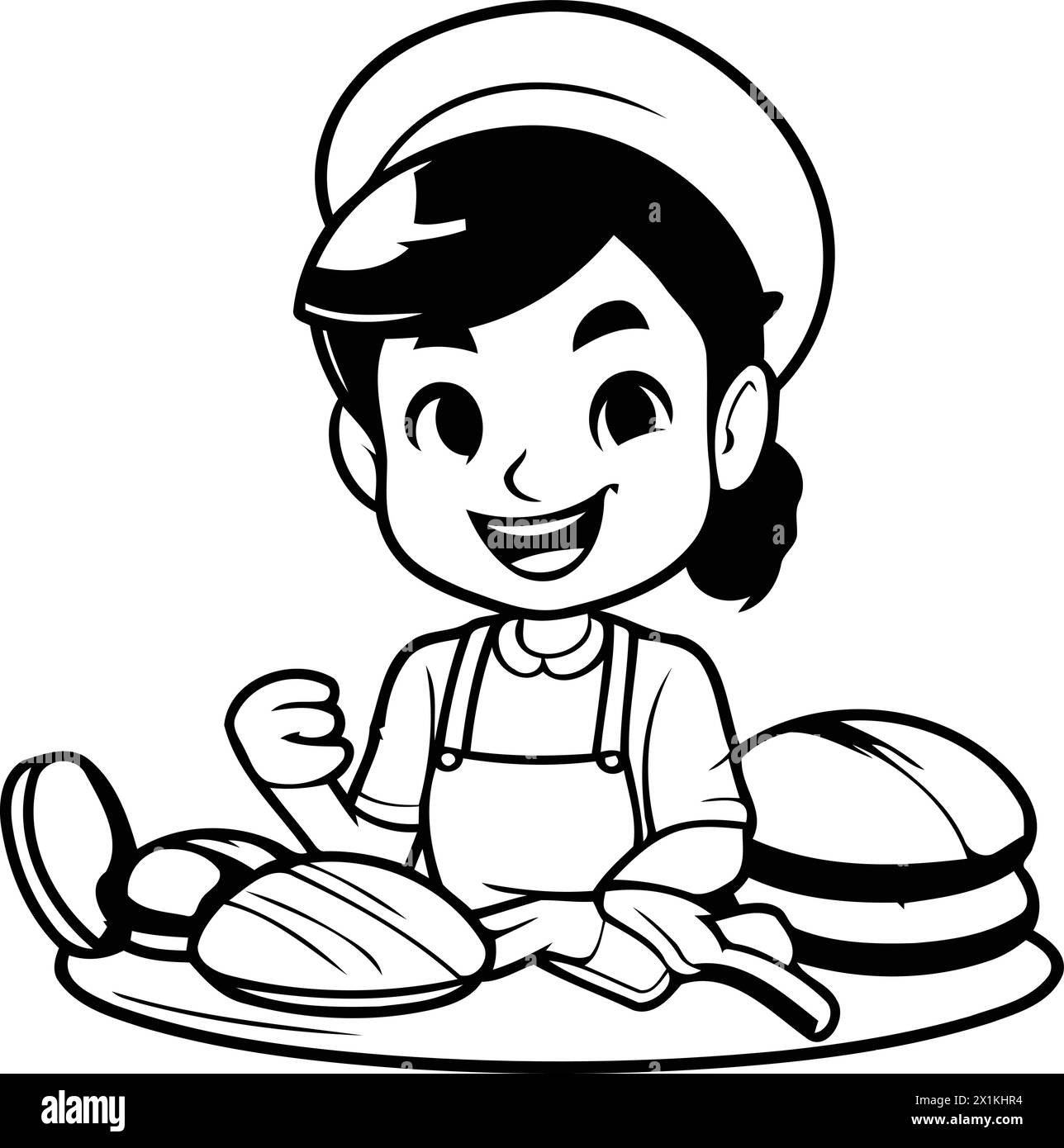 Baker girl Cut Out Stock Images & Pictures - Alamy