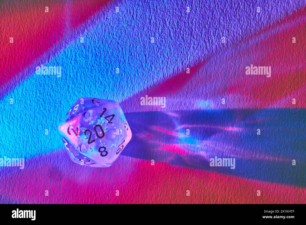 Colorful Gaming Die in Magical Light, Macro Perspective Stock Photo - Alamy
