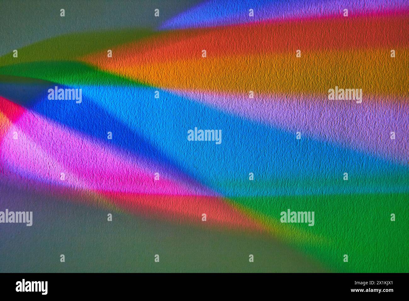 Vibrant Prism Light Play on Textured Surface - Abstract Rainbow Stock ...