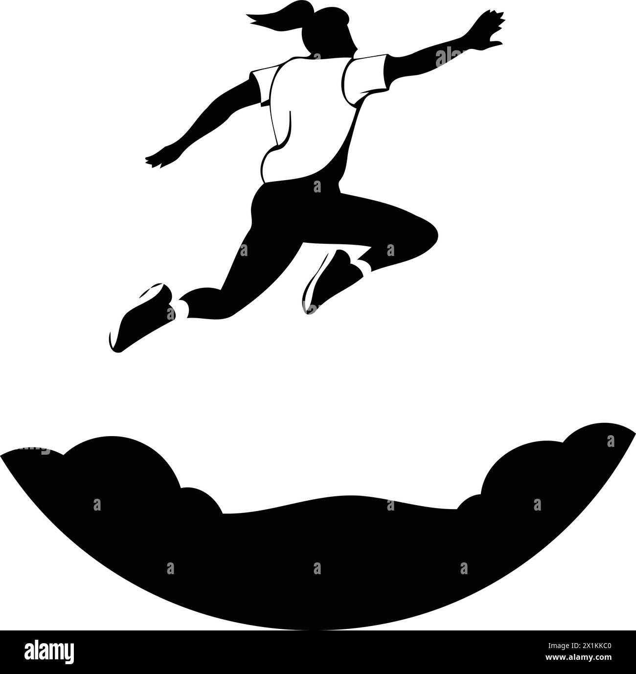 Man jumping water Cut Out Stock Images & Pictures - Alamy