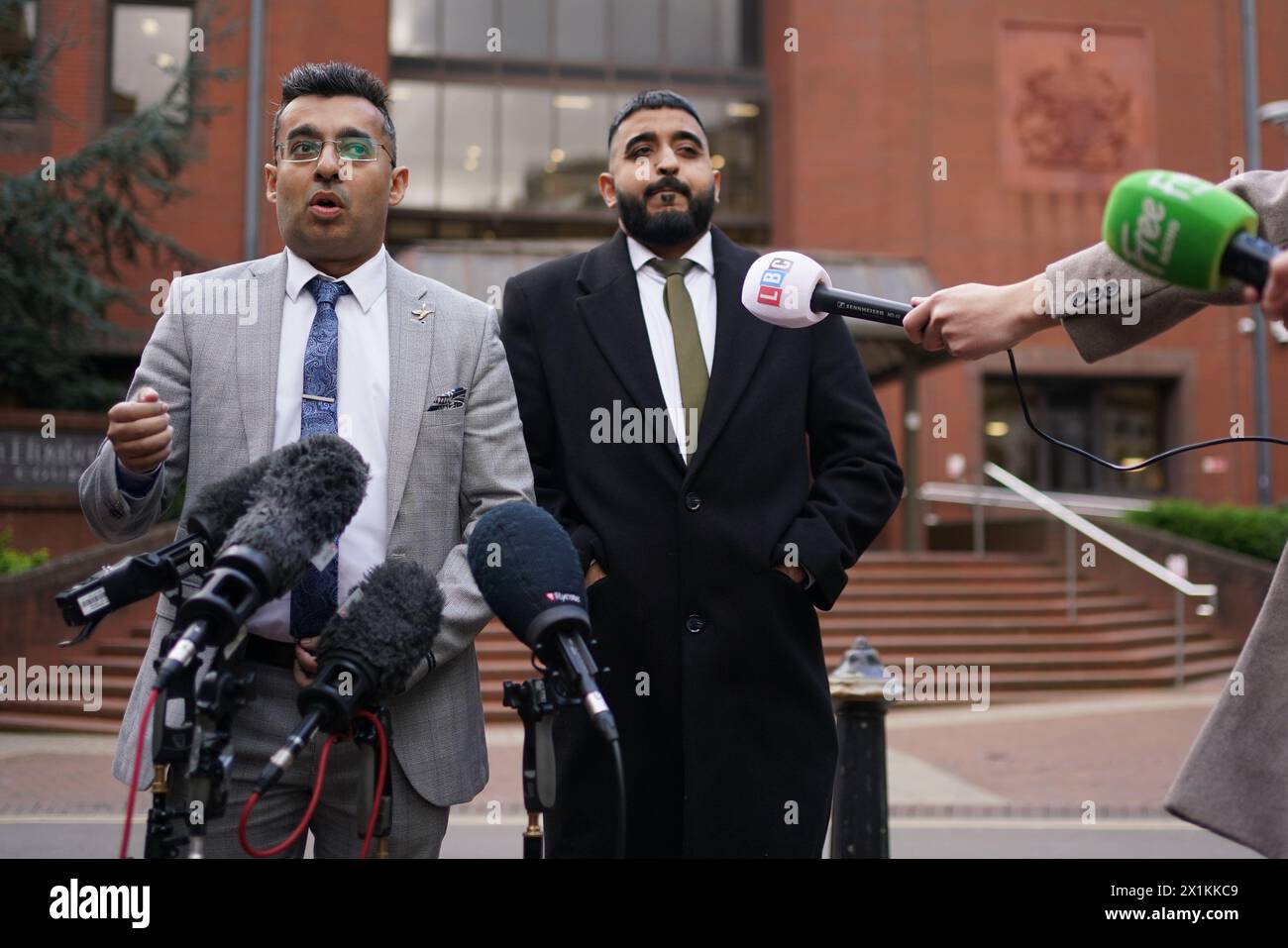 Mohammed Ayaz (left) and Adnaan Riaz, the sons of victim Mohammed Rayaz ...
