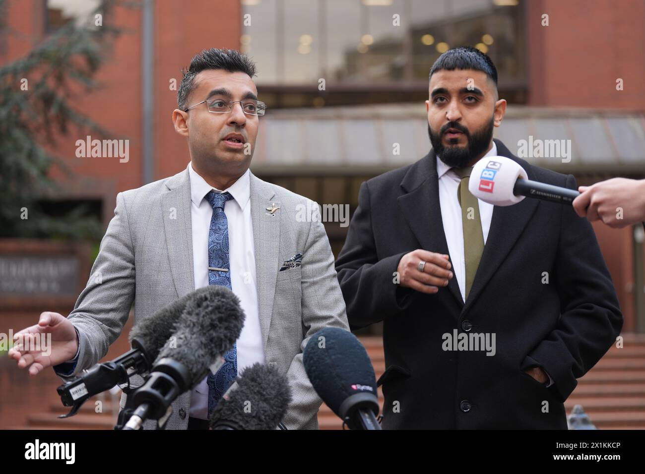 Mohammed Ayaz (left) and Adnaan Riaz, the sons of victim Mohammed Rayaz ...