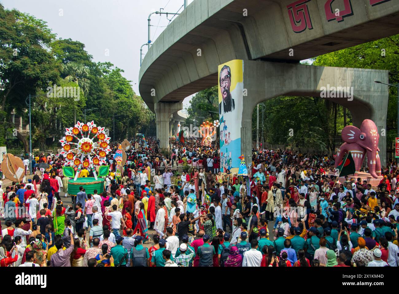 Bangladesh. 14th Apr, 2024. Bangla Noborsho 2024 marks the Bengali New ...