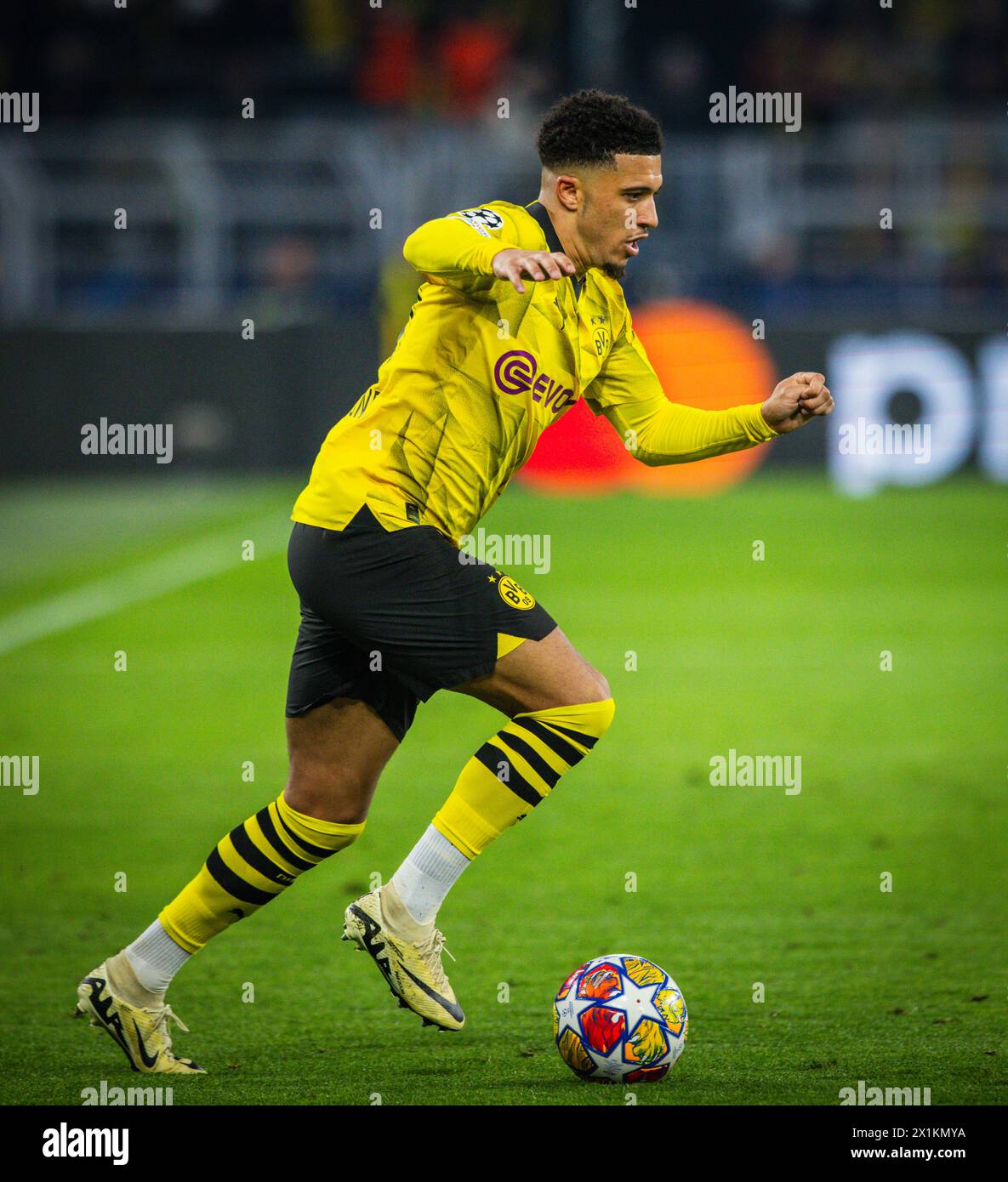 Dortmund Germany. 16th Apr 2024. Jadon Sancho (BVB) Borussia Dortmund ...