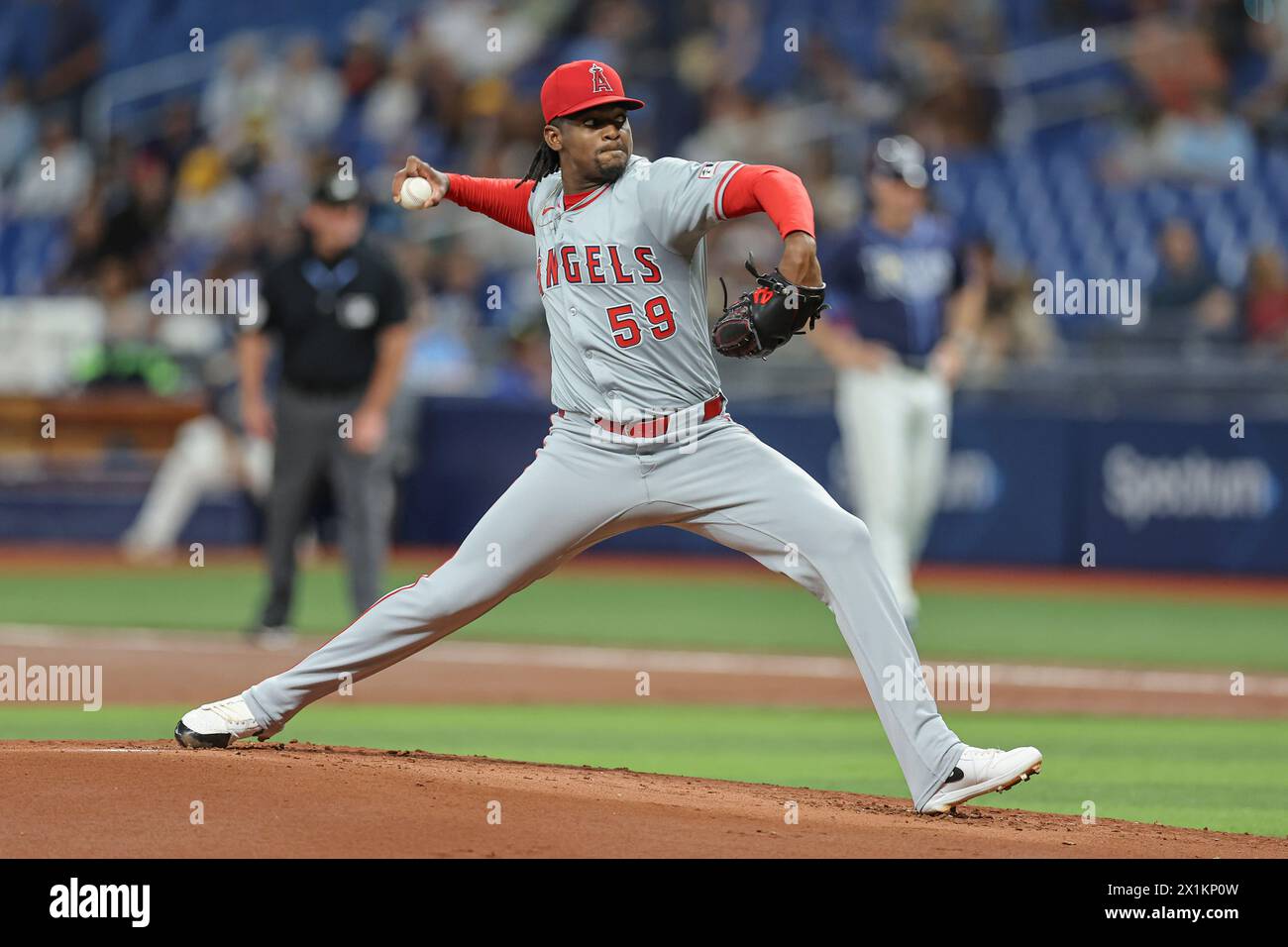 St. Petersburg, FL: Los Angeles Angels pitcher José Soriano (59 ...