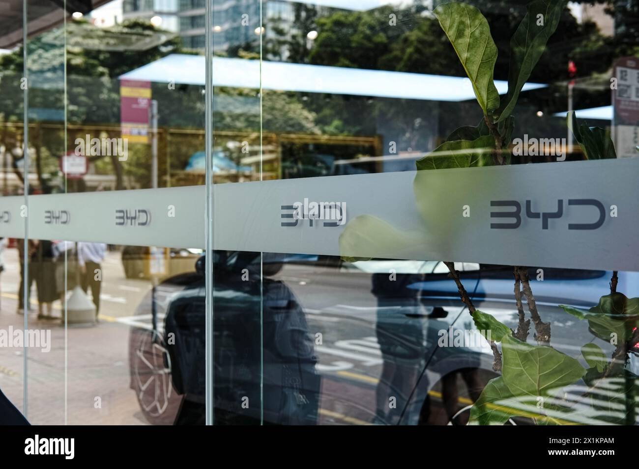 Hong Kong, China. 17th Apr, 2024. A general outside window view of ...