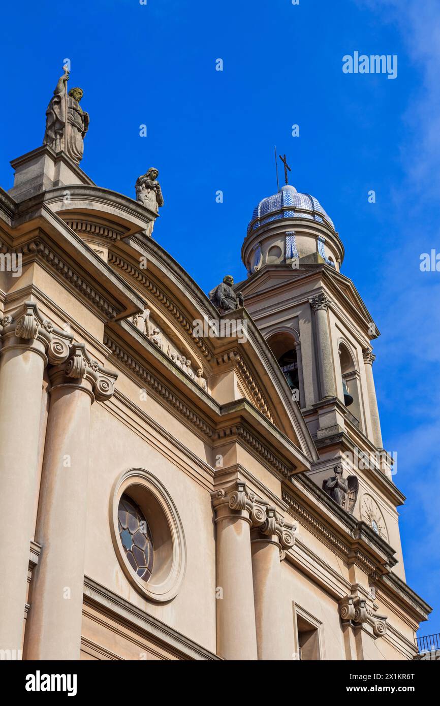 Cathedral, Constitution Square,Montevideo, Uruguay, South America Stock ...