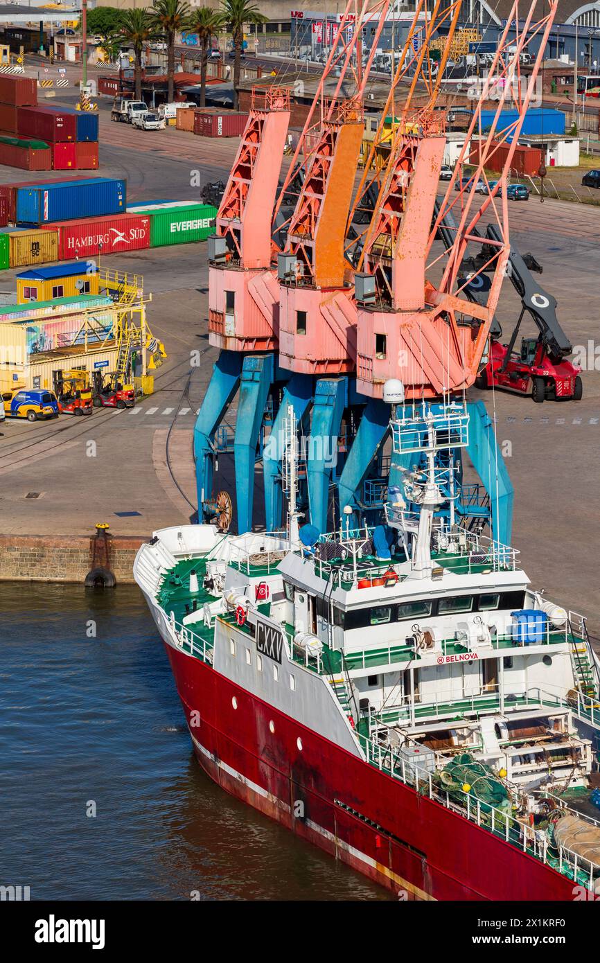 Fishing Trawler, Port of Montevideo, Uruguay, South America Stock Photo ...