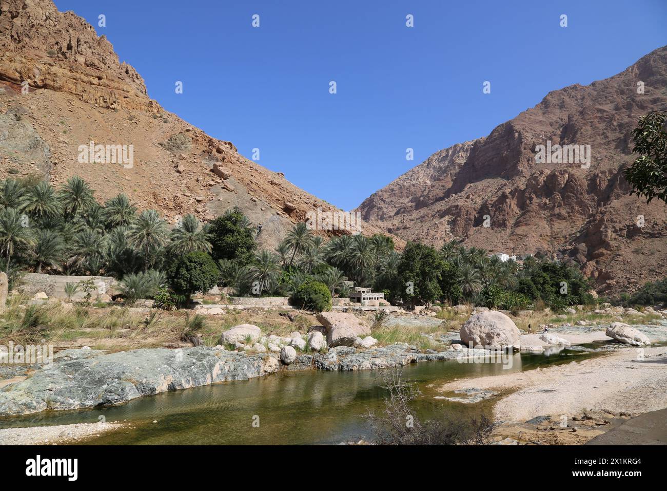View of Wadi Tiwi in Oman Stock Photo - Alamy