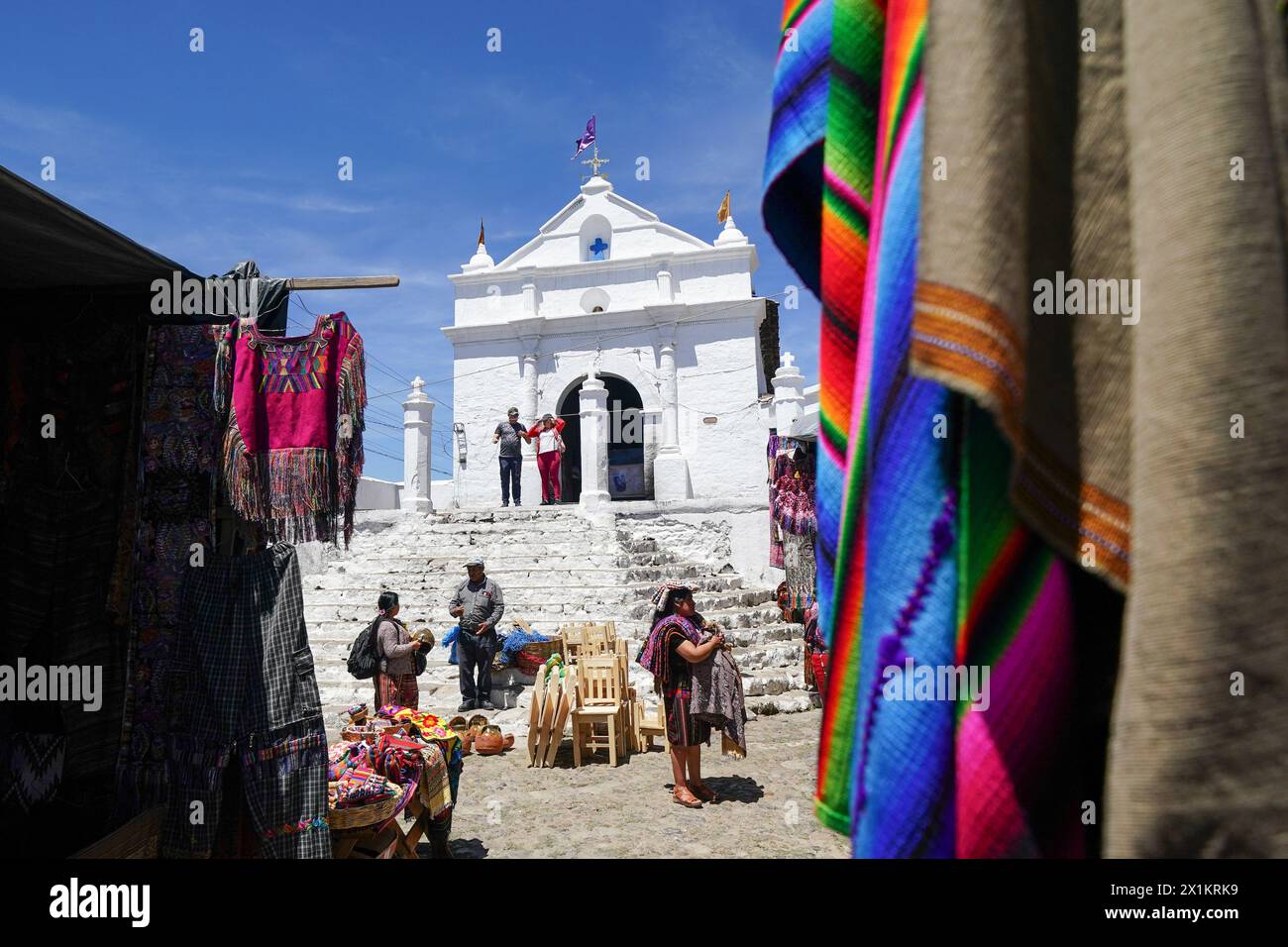 Exterior view of the small El Calvario chapel see from the weekly ...