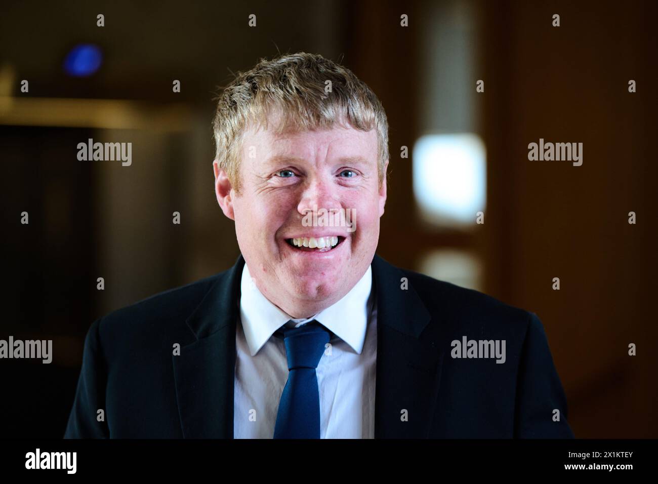 Edinburgh Scotland, UK 17 April 2024.Tim Eagle MSP at the Scottish Parliament. credit sst/alamy ...
