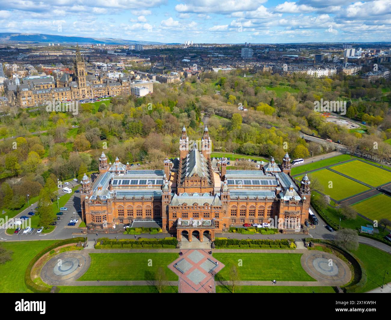 Kelvingrove art gallery and museum park parks hi-res stock photography ...