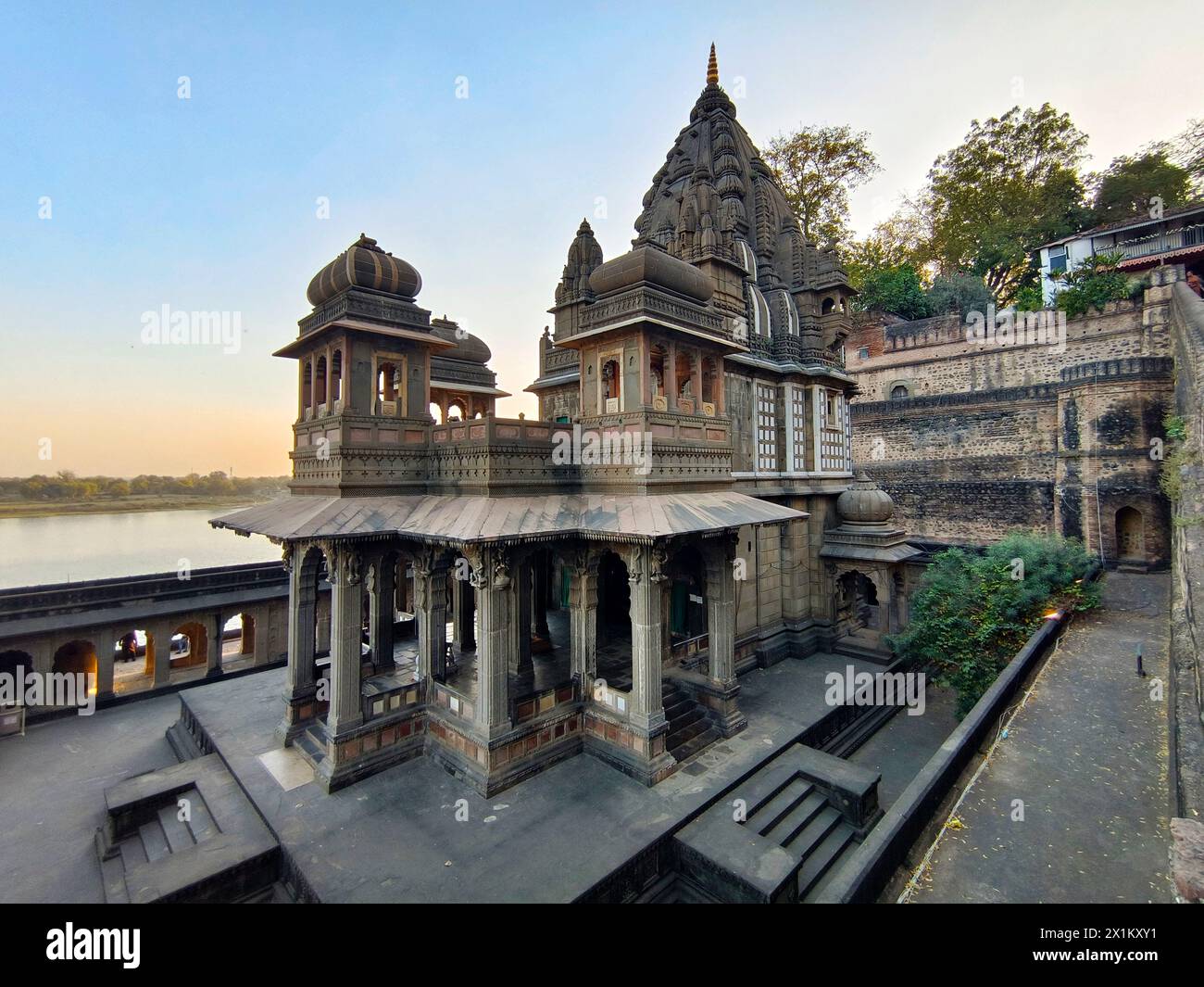 Maheshwar, Madhya Pradesh, India, 24 Feb 2024, Beautiful carvings and ...