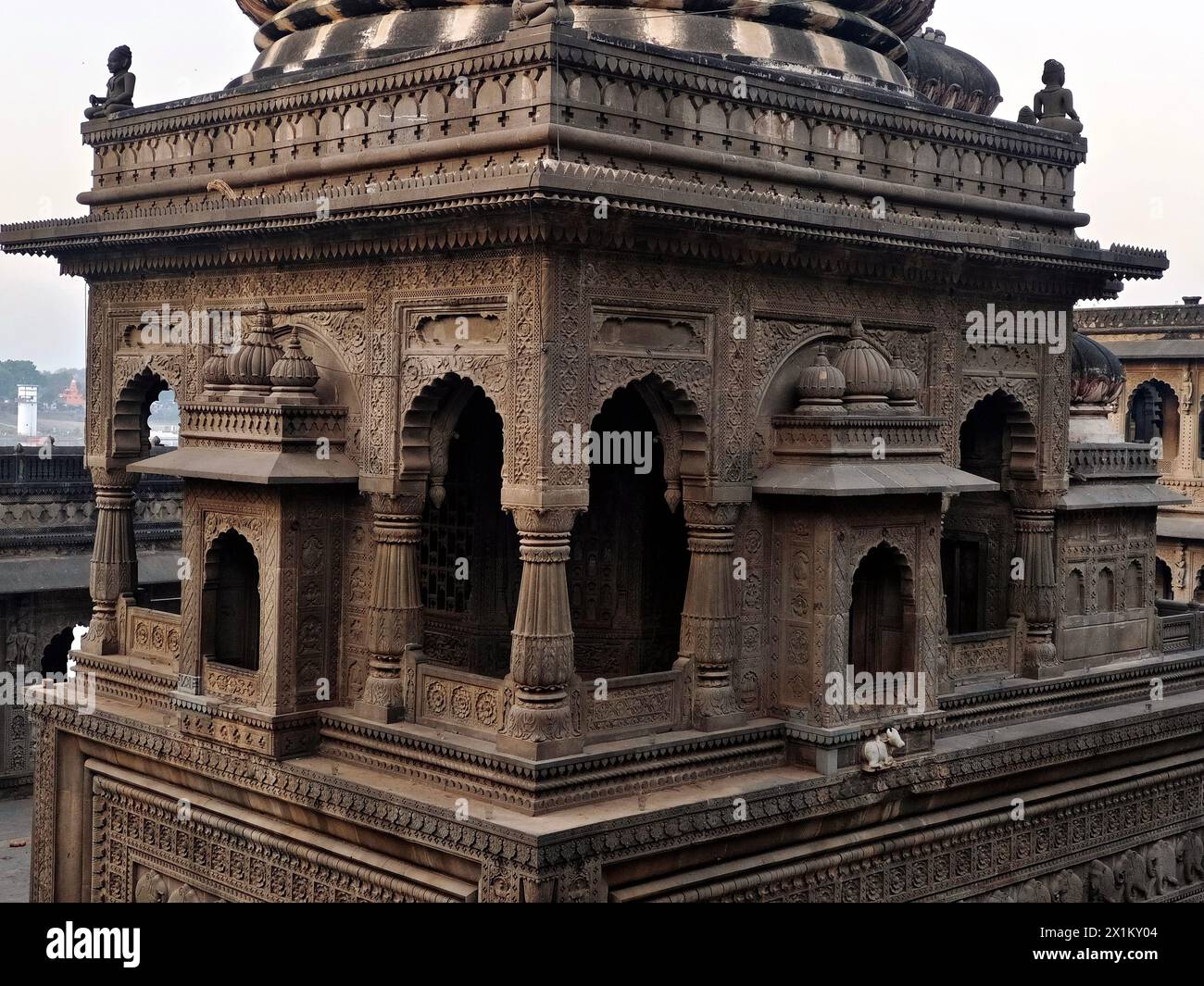 Maheshwar, Madhya Pradesh, India, 24 Feb 2024, Beautiful carvings and ...
