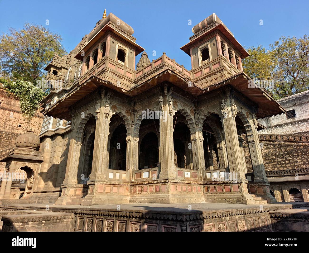 Maheshwar, Madhya Pradesh, India, 24 Feb 2024, Beautiful carvings and ...