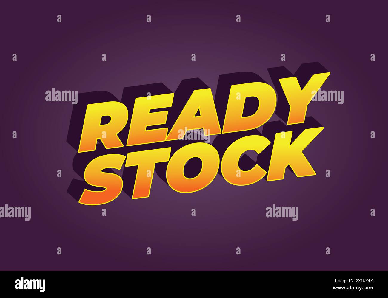 Ready stock text effect Stock Vector Images - Alamy