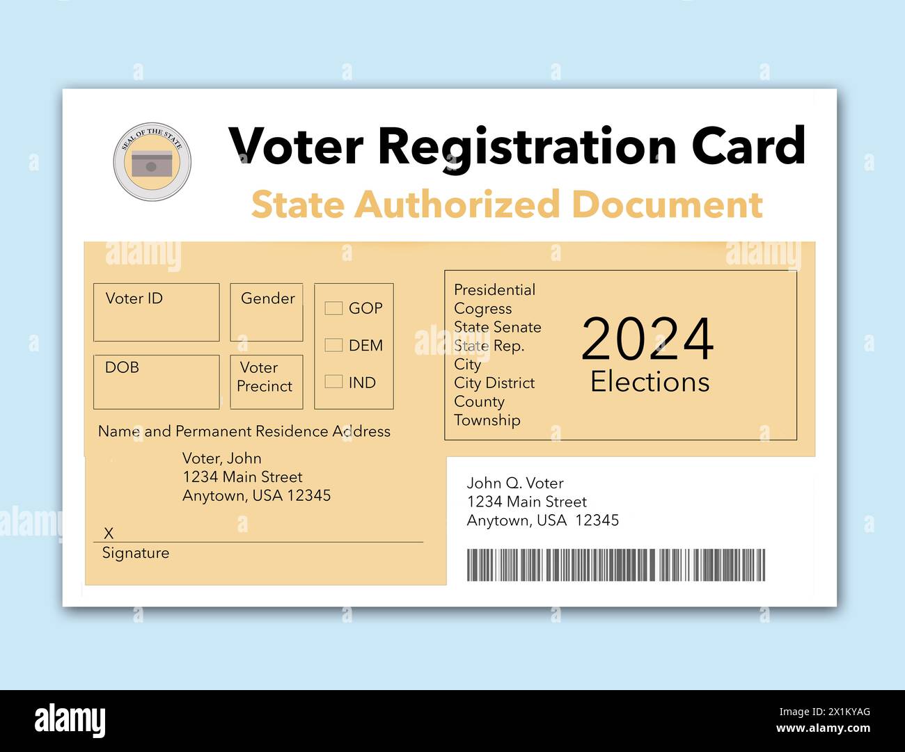 Voter id card hi-res stock photography and images - Alamy