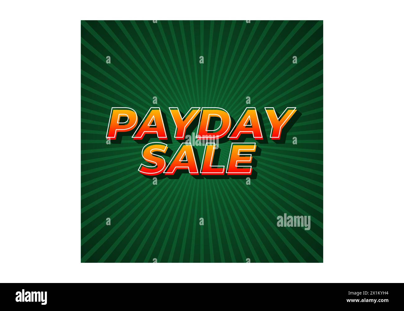 Payday sale. Text effect design in eye catching color and 3d look ...