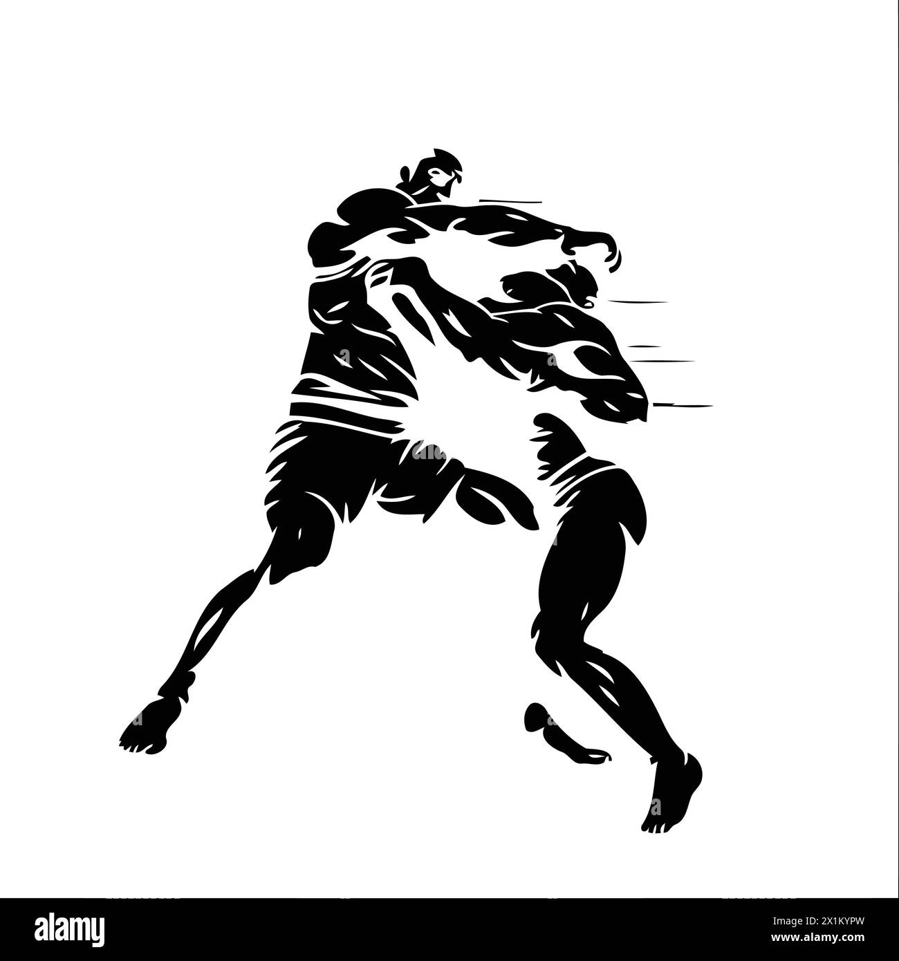 Fighting man Stock Vector Images - Alamy