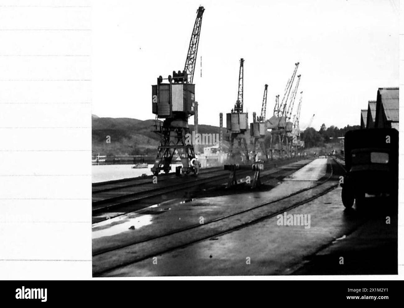 A special assignment at TN. 5 shows the lighterage wharf facing north ...