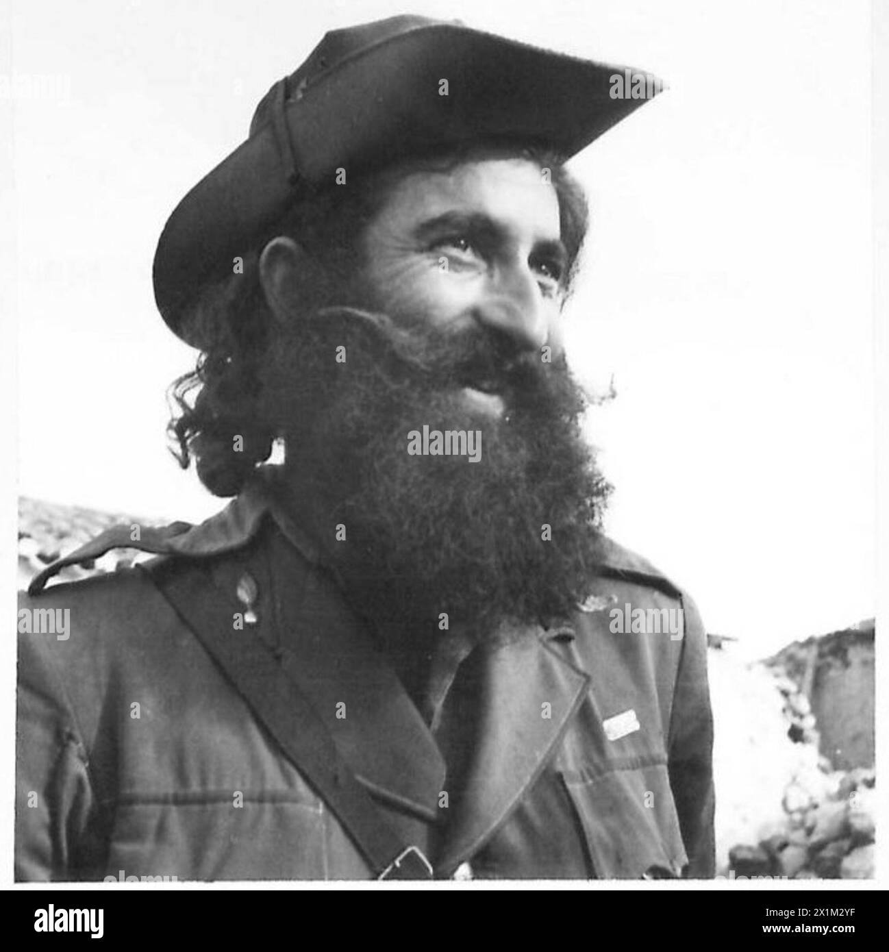 PARTISAN SOLDIER TYPES - Capt. Eraklis who has been fighting the enemy ...