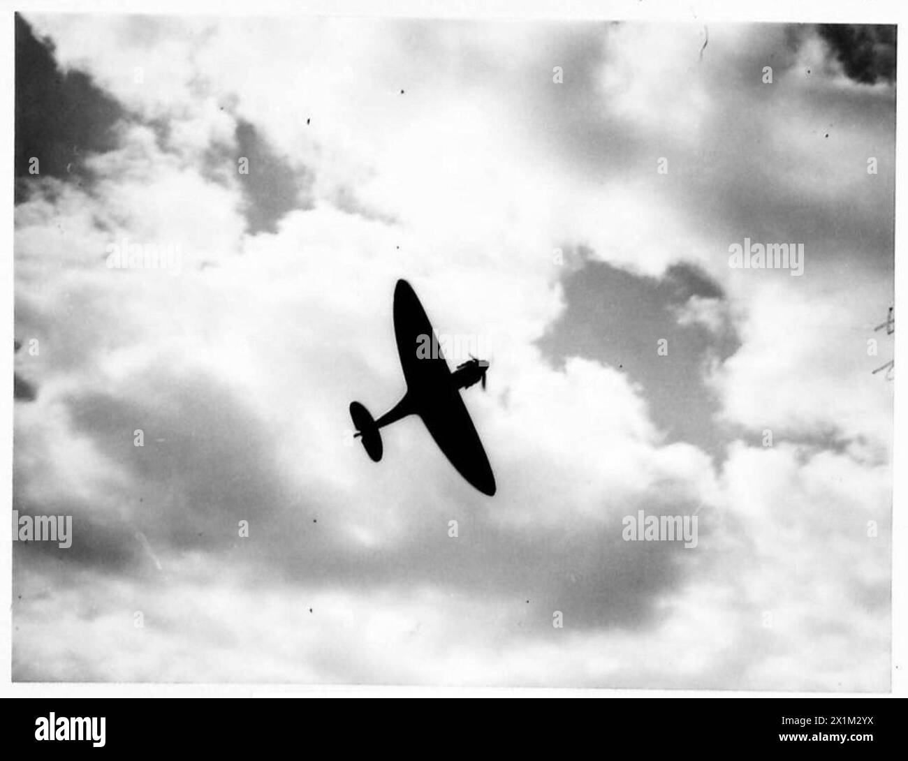 Spitfire in an airfield Cut Out Stock Images & Pictures - Alamy