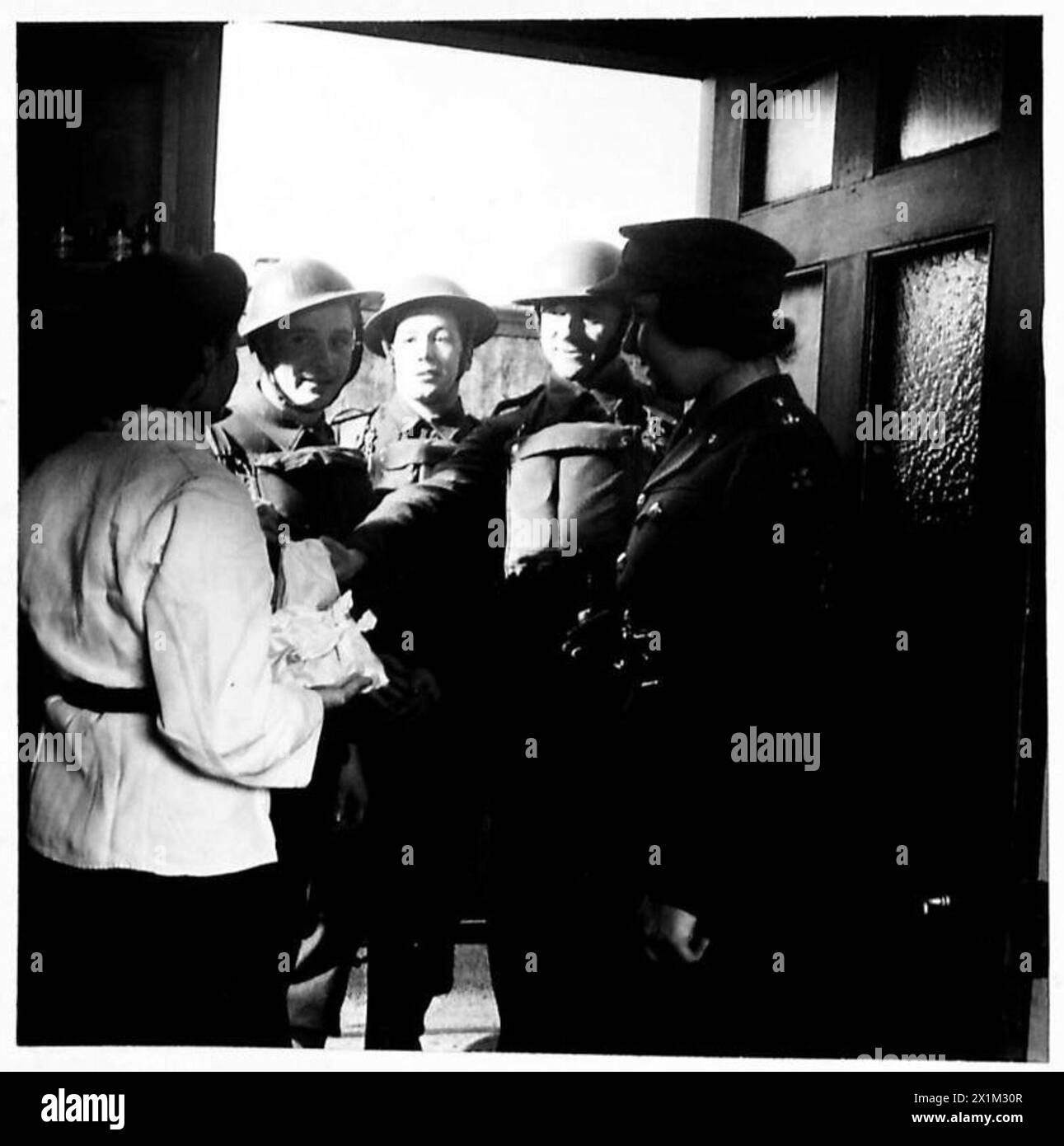 Officer distribution Black and White Stock Photos & Images - Alamy