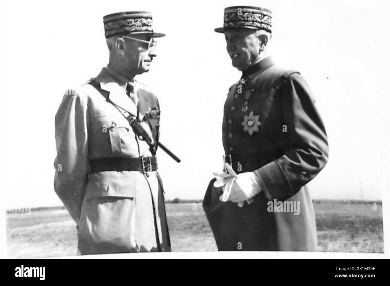 King George VI meets with General Georges Catroux and other Allied ...