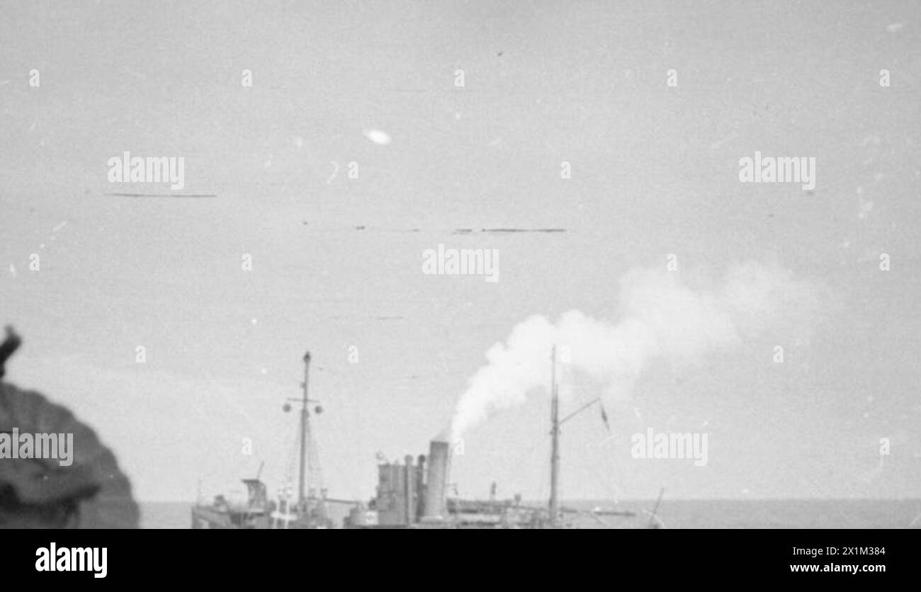 MINESWEEPING. 1940, ON BOARD THE MINESWEEPER, HMT CAYRIAN, SHOWING LIFE ...