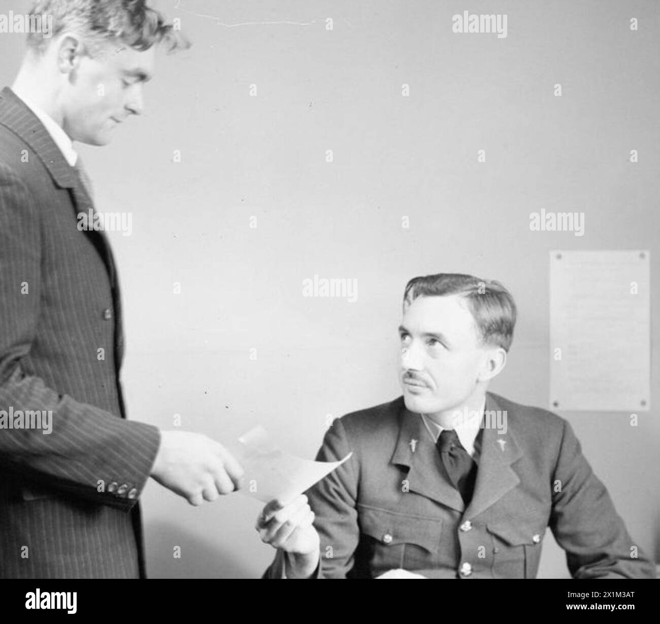 A RECRUIT JOINS THE ROYAL AIR FORCE - Michael Suthers is informed that ...