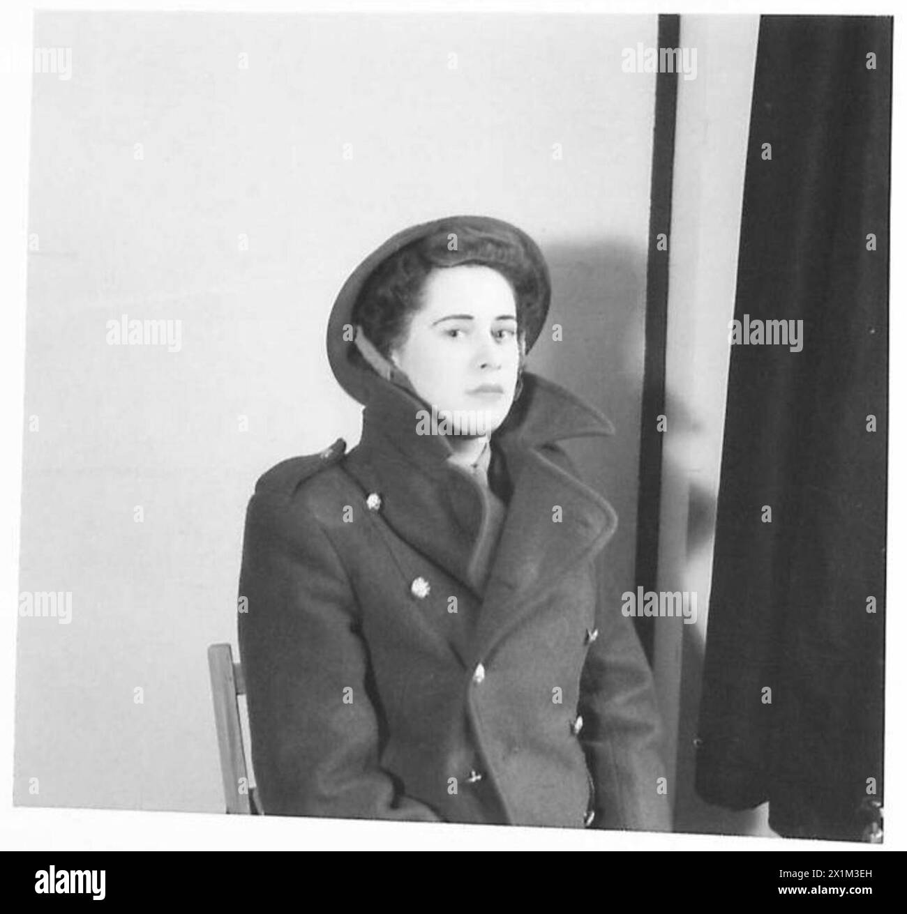 Portrait of Private Medovnic, a member of the British Army Auxiliary ...