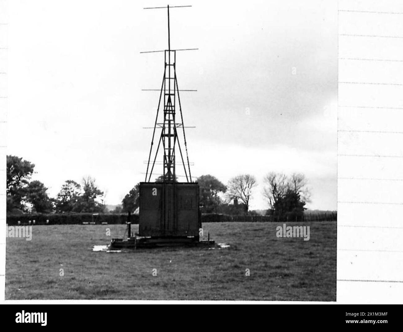 RADAR STATIONS - Receiver of station E. 2 - front view , British Army ...