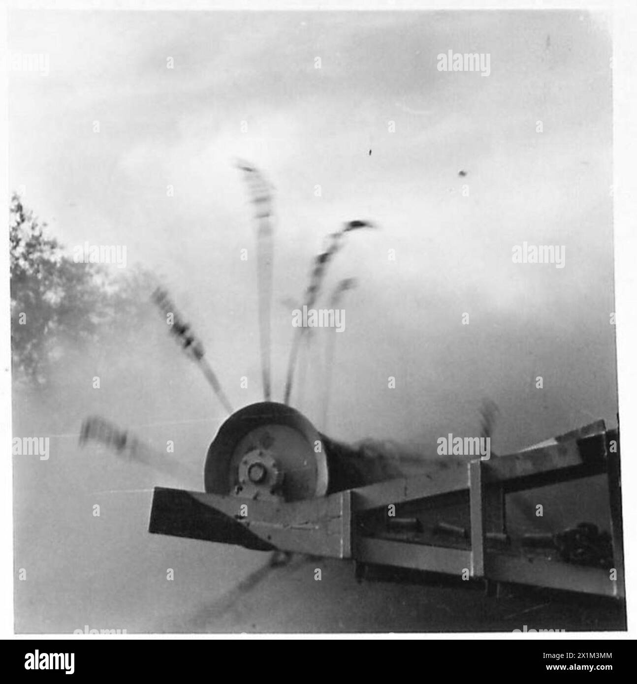 "SCORPION" MINE BEATER DEMONSTRATION - Close-up of the revolving chains ...