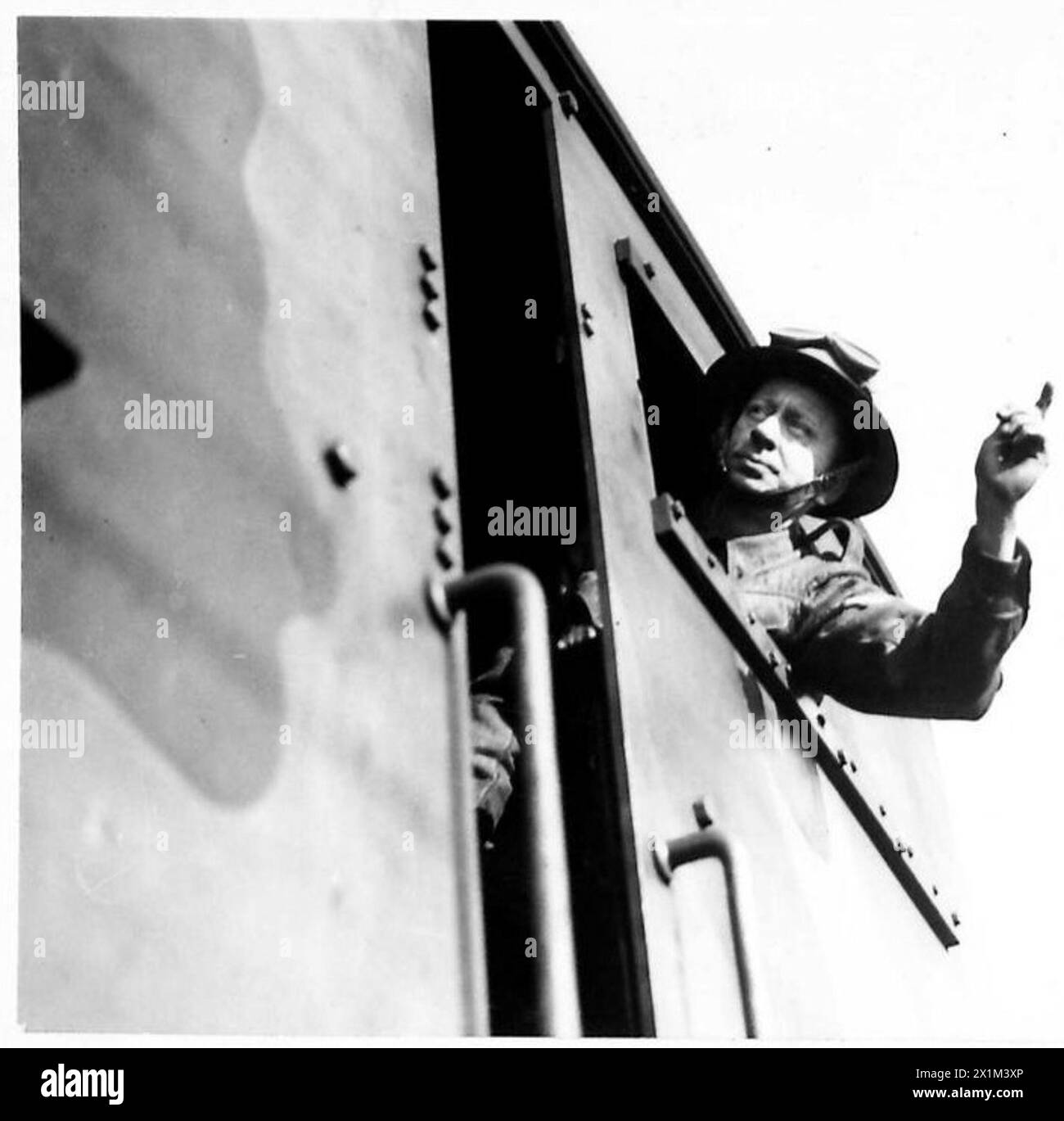 THE POLISH ARMY IN BRITAIN, 1940-1947 - A driver of an armoured train ...