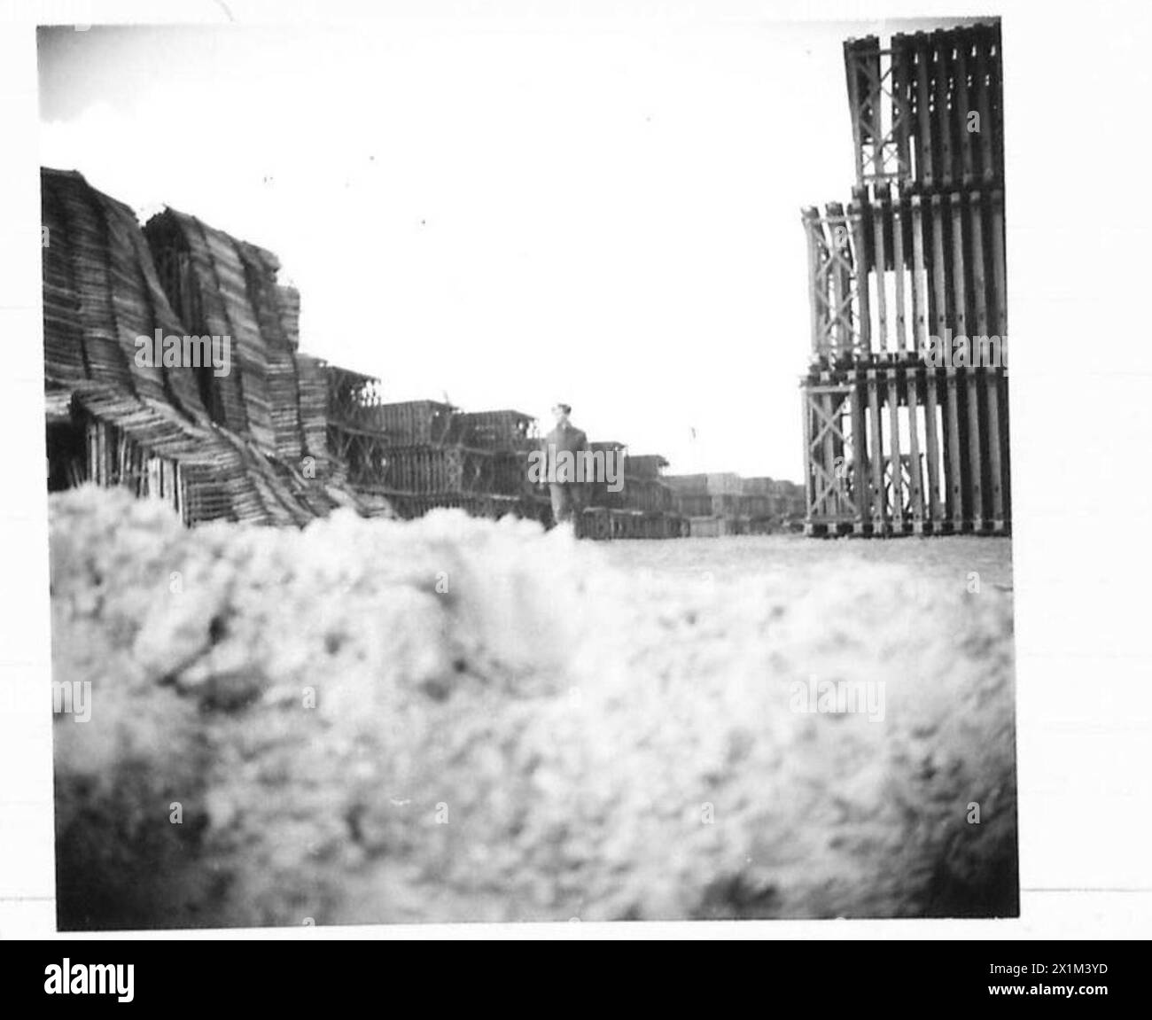 RHINE CROSSING PREPARATIONS - A huge mess of panels waiting for ...