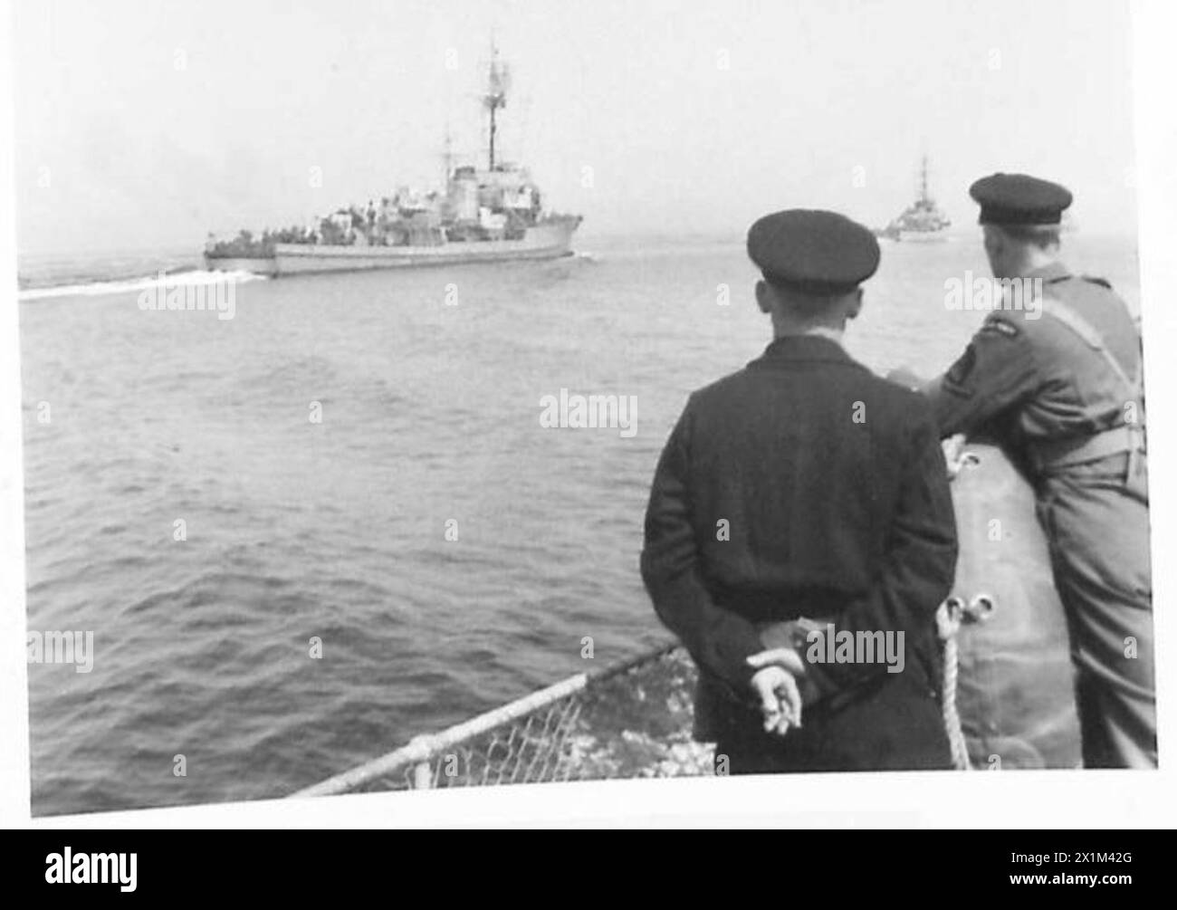 HANDING OVER OF HELIGOLAND - German minesweepers with Scots Guards ...