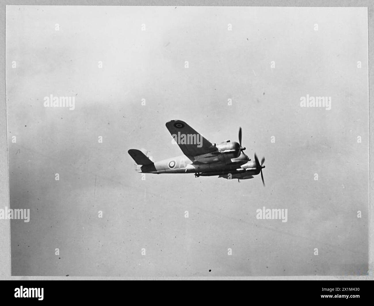 In 1943, a Royal Air Force Beaufighter armed with torpedoes is shown on ...