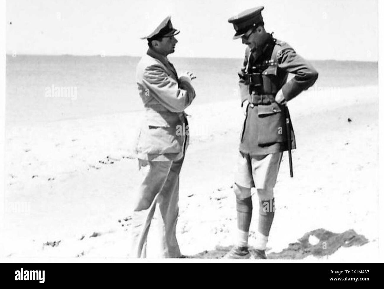 COMMANDERS IN THE MIDDLE EAST - Right : Major General F.J. Evetts Left ...