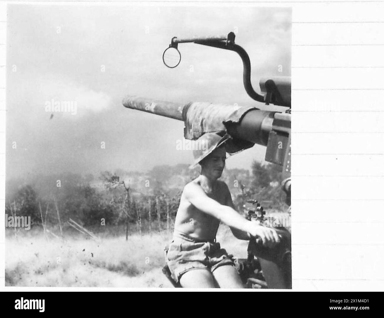 EIGHTH ARMY : A.A. GUNS BOMBARD GOTHIC LINE - Gnr. N. McLeod of ...