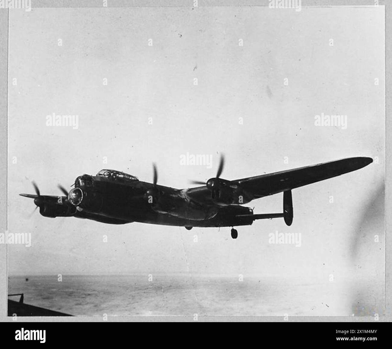 Lancaster III aircraft of the Royal Air Force in 1944, fitted with ...